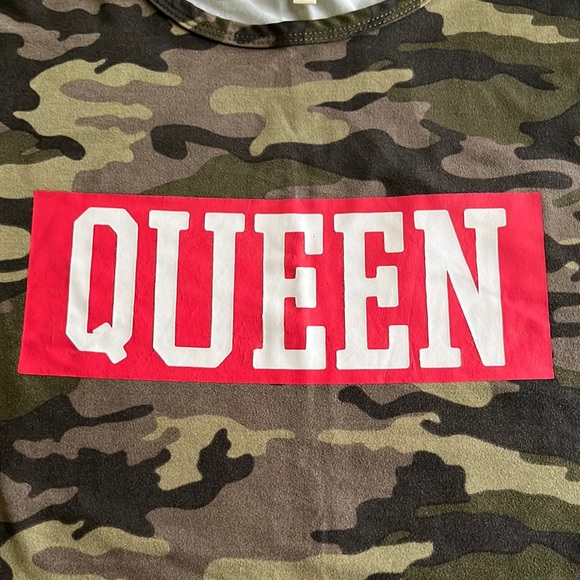 Tops | Queen Camouflage Crop Top | Poshmark